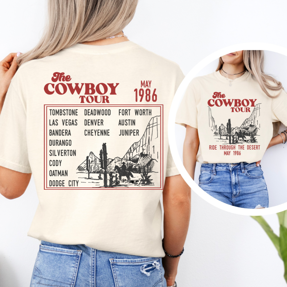 The Cowboy Tour Adult Tee | Laree Ranch – Laree + Co.