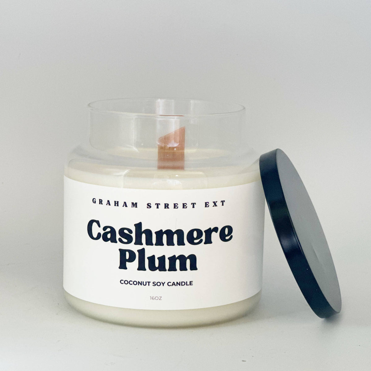 Cashmere Plum Apothecary Candle – Wood Wick – Laree + Co.